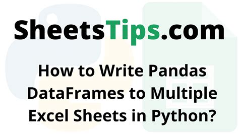 Pandas Write List Of Dataframes To Excel Design Talk