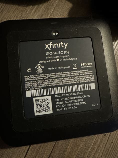 Xfinity Xione Sc B Streaming Device Scxi11beibco No Remote Tv Box