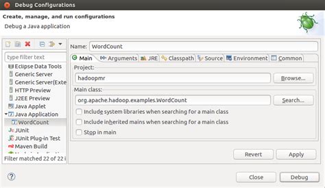Debugging Debug Mapreduce Of Hadoop 22 Or Higher In Eclipse