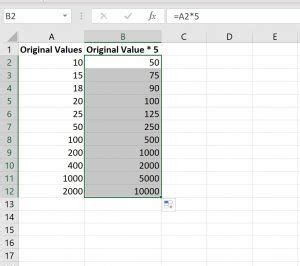 Excel How To Multiply Column By A Constant