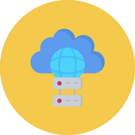 Premium Vector Cloud Hosting Flat Illustration