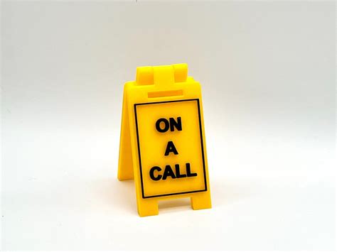 On A Call Mini Floor Sign Custom Colors 3d Printed Etsy