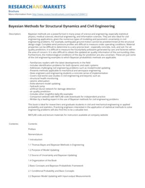 Fillable Online Bayesian Methods For Structural Dynamics And Civil Engineering Fax Email Print