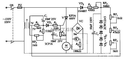 35w Resistive And Capacitive Half Wave Phase Shift Trigger Doer Control