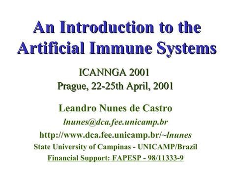 2001 An Introduction To Artificial Immune Systems Ppt Genetics