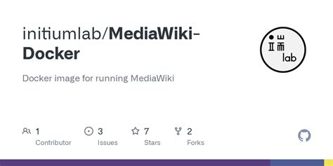 GitHub Initiumlab MediaWiki Docker Docker Image For Running MediaWiki
