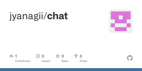 GitHub Jyanagii Chat