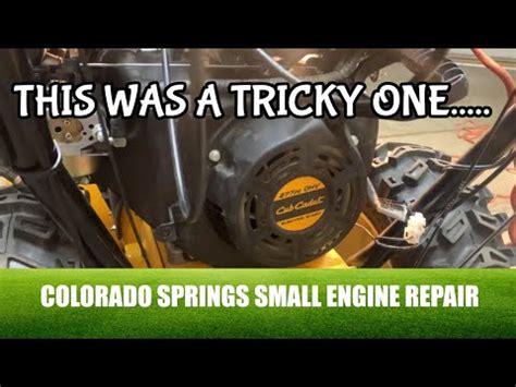 Cub Cadet Snowblower Won't Start Small Engine Repair - YouTube