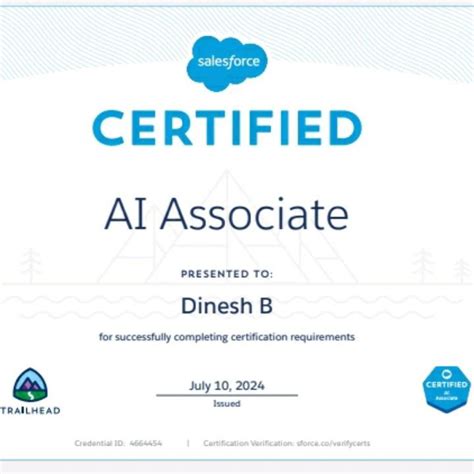 Dinesh Baskaran On Linkedin Salesforceaiassociate