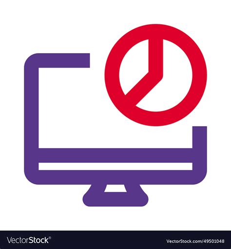 Displaying Data Visually In Circular Graph Format Vector Image