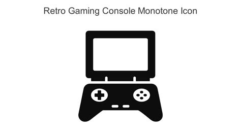 Retro Gaming Console Monotone Icon In Powerpoint Pptx Png And Editable Eps Format PPT PowerPoint