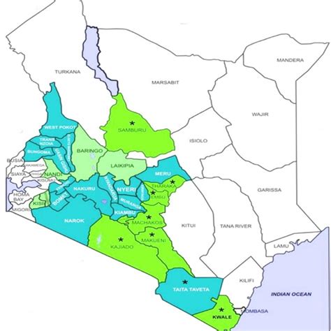 Map Showing Potato Growing Areas In Kenya Download Scientific Diagram