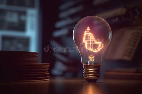 Double Exposure Light Bulb And Statistical Graph Stock Illustration Illustration Of Solution
