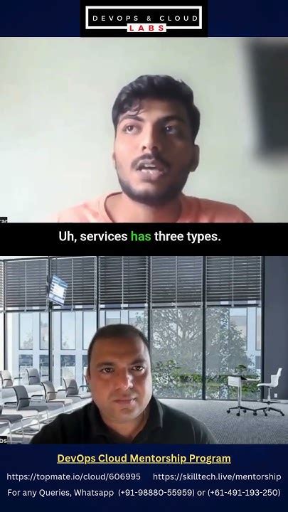 Types Of Services In Kubernetes Devops Engineer Interview Devops Cloud Mentorship Aws