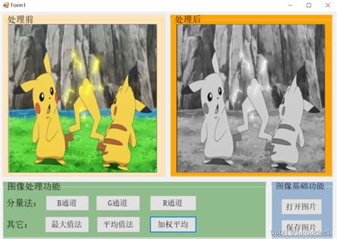 8opencvsharp图像灰度处理（分量法、最大值法、平均法、加权平均法）——copencvsharp学习笔记c