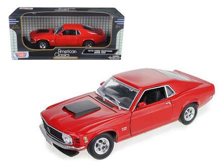 1970 Ford Mustang Boss 429 Red 118 Diecast Car Model By Motormax