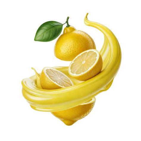 Freshly Squeezed Lemon Isolated on Transparent Background Stock Illustration - Illustration of ...