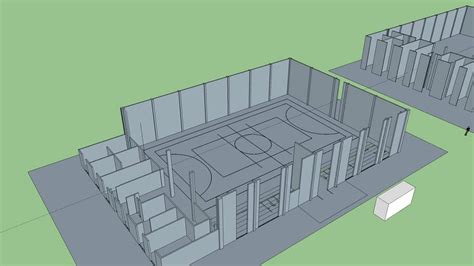 Planta Baixa Ginasio 3d Model