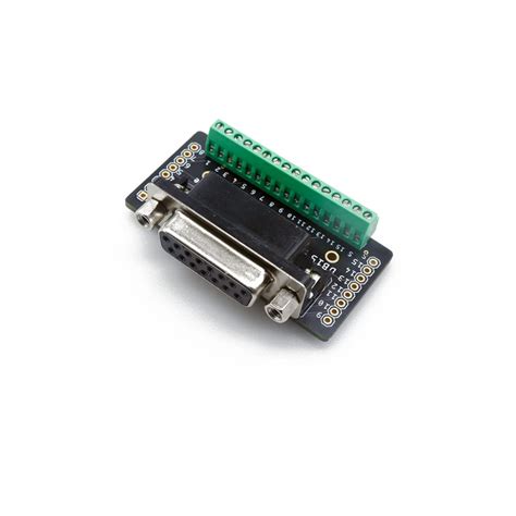 Treedix Db15 Female Breakout Board Db15 Breakout Connector Serial To 15 Pin Port With Screw