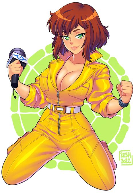 April O Neil Teenage Mutant Ninja Turtles And More Drawn By Zeshgolden Danbooru
