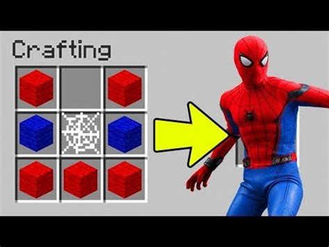 How To Craft The Spiderman Outfit In Minecraft Minecraft Banner