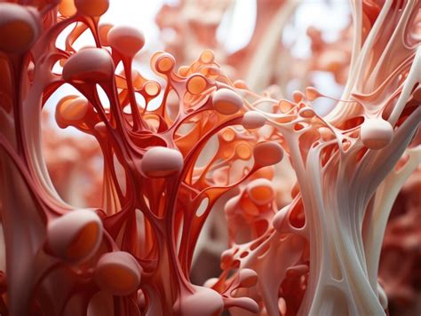 Premium Ai Image 3d Printed Biopolymer Installation Art Object Closeup