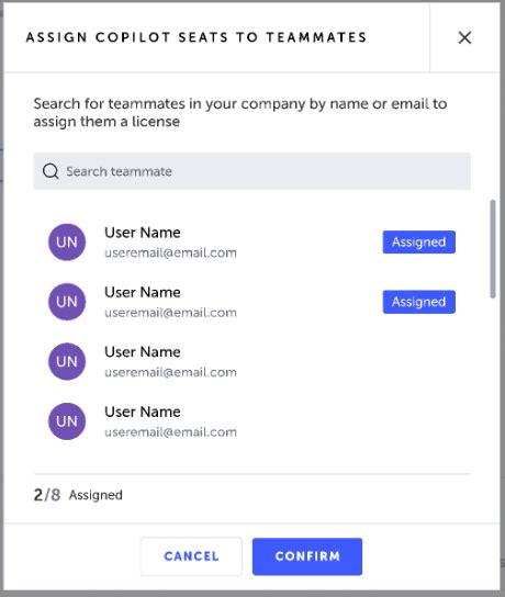 Copilot License Management