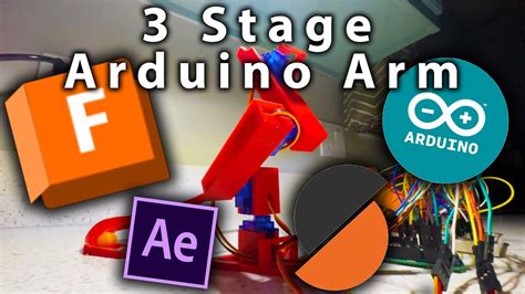 3d printed arduino robotic arm made with fusion 360 youtube