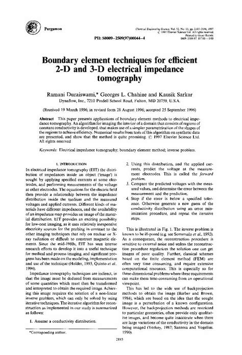 pdf boundary element techniques for efficient 2 d and 3 d boundary