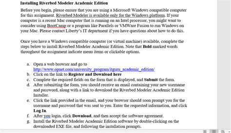 Installing Riverbed Modeler Academic Edition Before Chegg