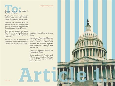 Article 1 Section 8 Constitution Design Behance