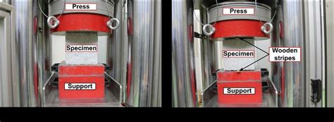 Specimens During The Compressive Strength A And Splitting Tensile