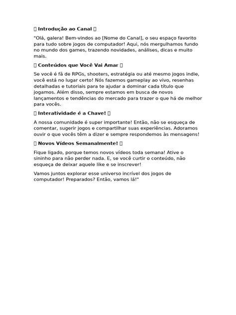 introdução ao canal pdf