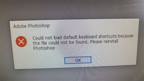 포토샵을 실행하면 이런게 떠요 해결방법은could Not Load Default Keyb Adobe Product Community 12587785