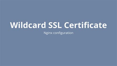 Configure Nginx With A Wildcard Ssl Certificate Let´s Encrypt By Eurico Paes Medium