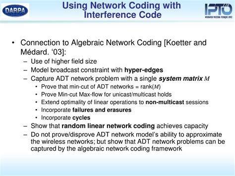Ppt Wireless Network Coding Some Lessons Learned In Itmanet