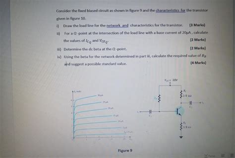Solved Consider The Fixed Biased Circuit As Shown In Figure Chegg