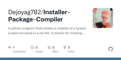 Github Dejoyag782installer Package Compiler A Python Program That