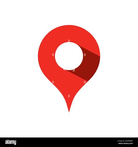 Red Map Pin Location Icons Modern Map Markers Vector Illustration On