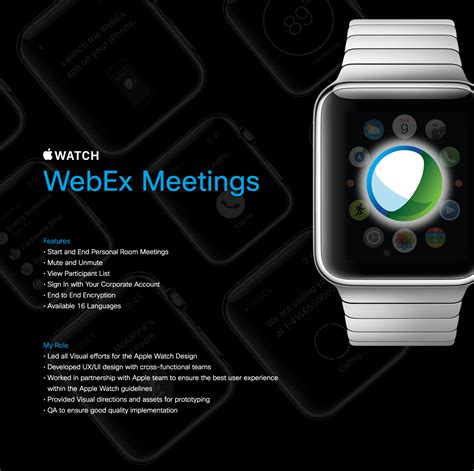 Cisco WebEx Meetings App For Apple Watch Behance