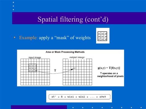 spatial filtering