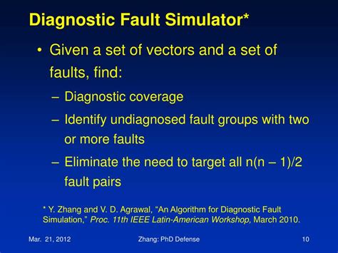 Ppt Diagnostic Test Pattern Generation And Fault Simulation For Stuck