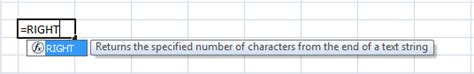 RIGHT Function In Excel Formulas With Examples