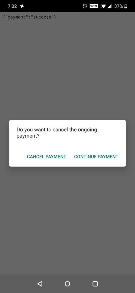 Kotlin Razorpay Android Stuck In Razorpay View When Callbackurl Is