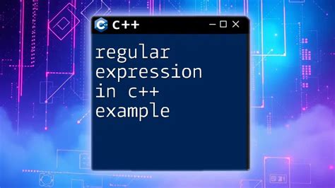 Regular Expression In C Example A Simple Guide