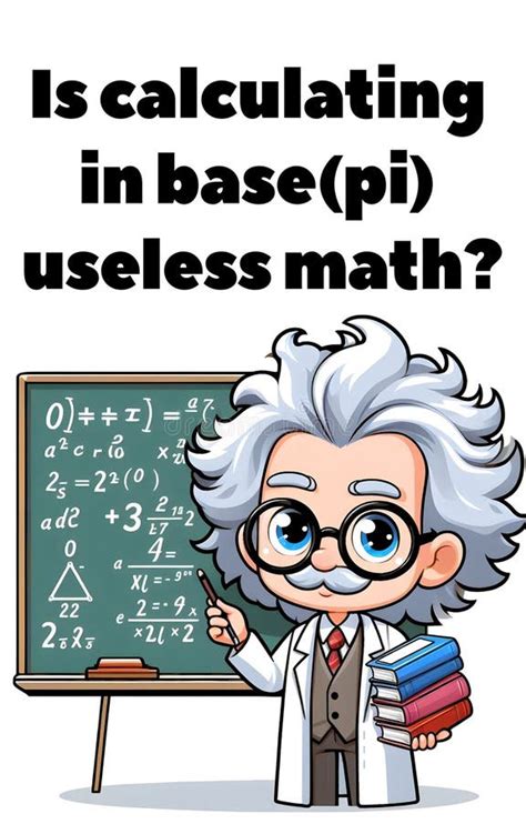Is Calculating In Basepi Useless Math Illustration With Cartoon