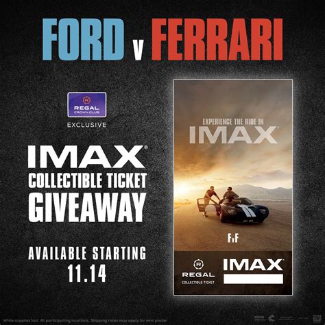 Regal - Use your Regal Crown Club card when you see Ford...