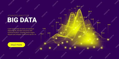 Premium Vector Big Data Flow Analytics Visualization Premium Vector Big Data Flow Analytics Visualization