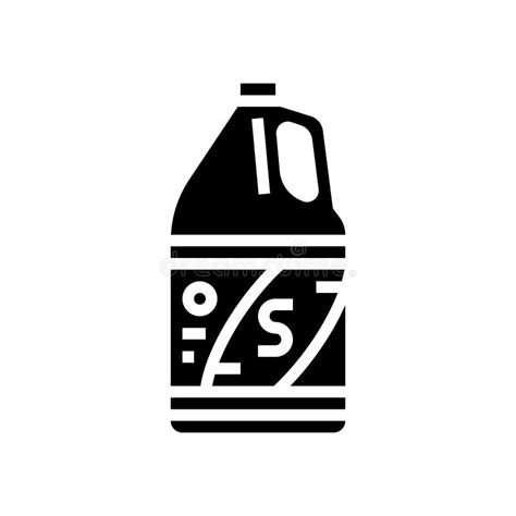 Solvent Dry Cleaning Glyph Icon Vector Illustration Stock Illustration