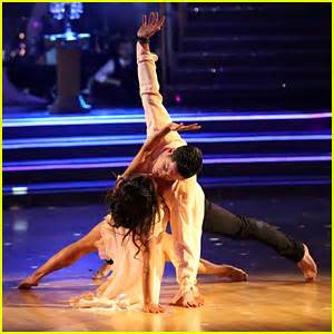 Janel Parrish And Val Chmerkovskiy Nearly Kiss During Perfect ‘dwts